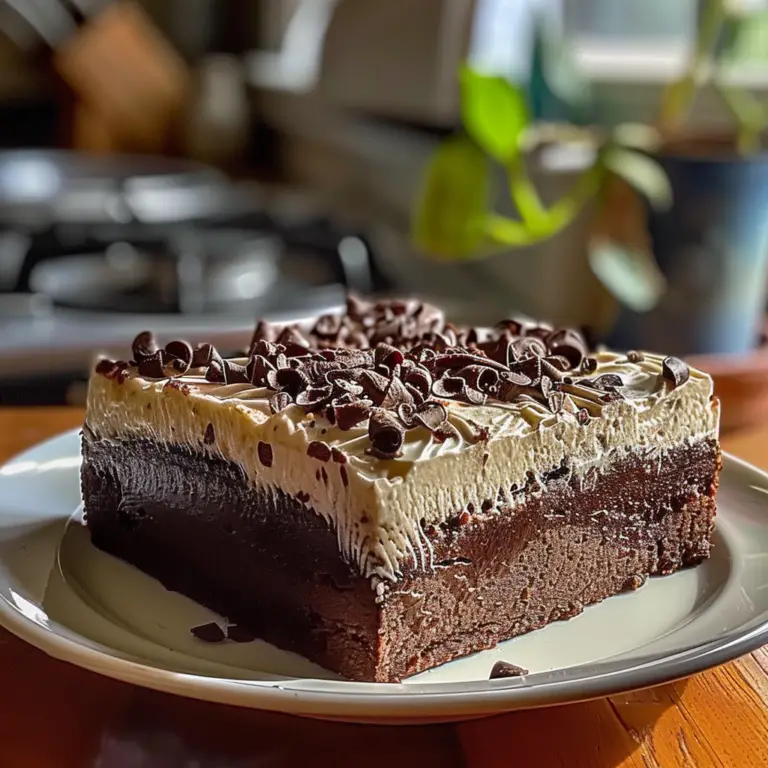 Easy Brownie Refrigerator Cake Recipe - Lizarecipes.com