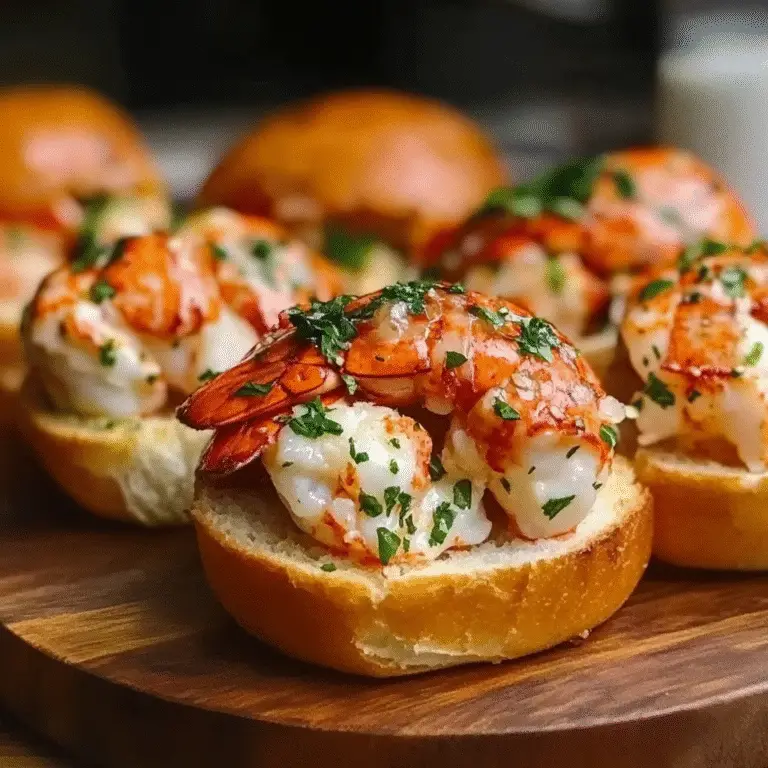 Sheet-Pan Lobster Roll Sliders - Lizarecipes.com