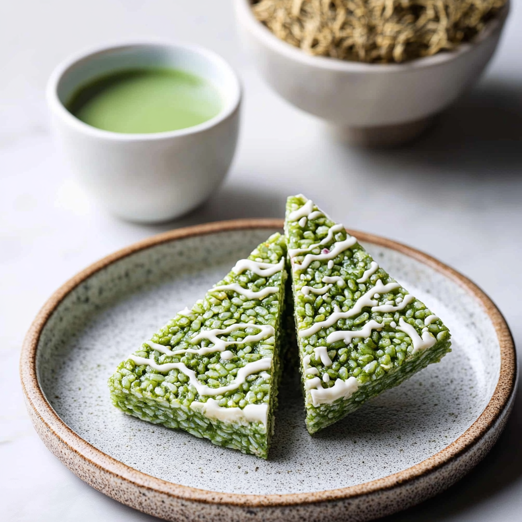 Amazing Matcha Rice Crispy Treats for Delicious Snacking