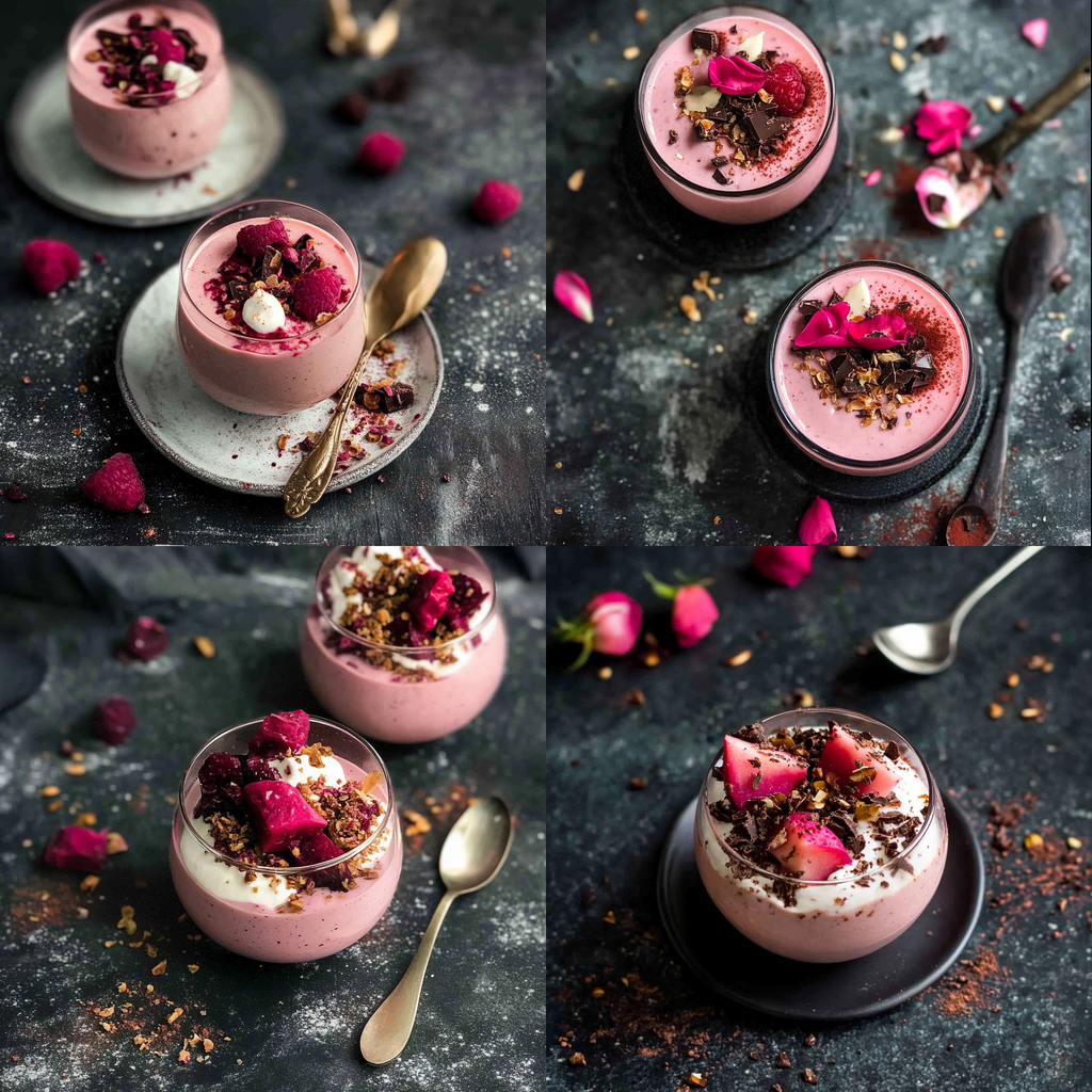 Amazing Rhubarb Rose Dark Chocolate Parfaits Delightfully Indulge